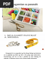 EPP 4 - Mga Kagamitan Sa Pananahi | PDF