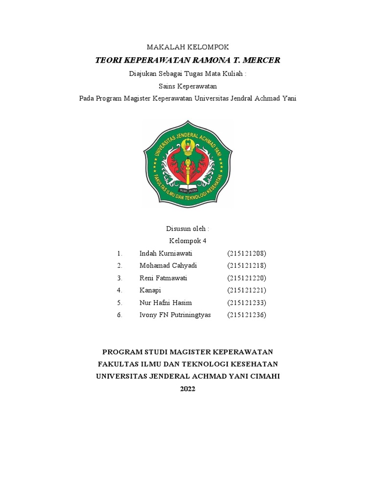 Kelompok 4 - TEORI MERCER | PDF | Pengembangan Diri