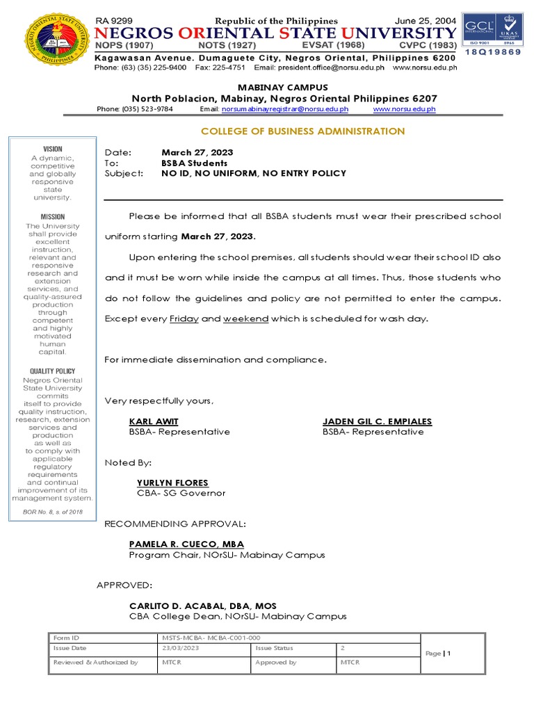 Guidelines and Policy of School Uniform | PDF | Shoe | Uniforms