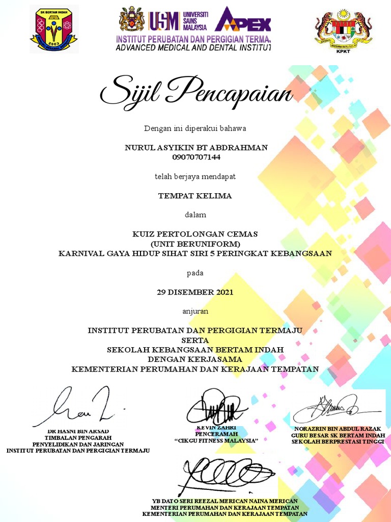 Tahap Pencapaian Murid Contoh | PDF