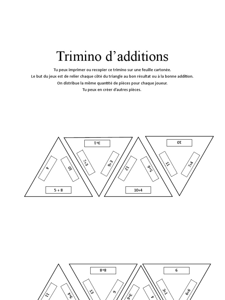 Trimino Additions | PDF