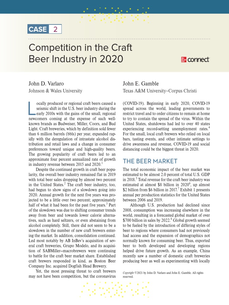 Case 2 SM | PDF | Brewery | Beer