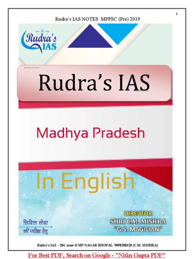 Madhya Pradesh GK PDF in English | PDF | Soil
