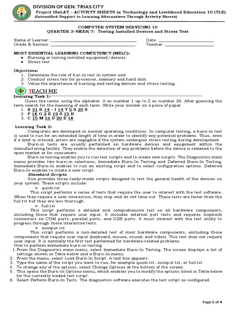 7.-Revised-Tle-As-Css-10-Q3-Testing Installed Devices | PDF | Systems ...