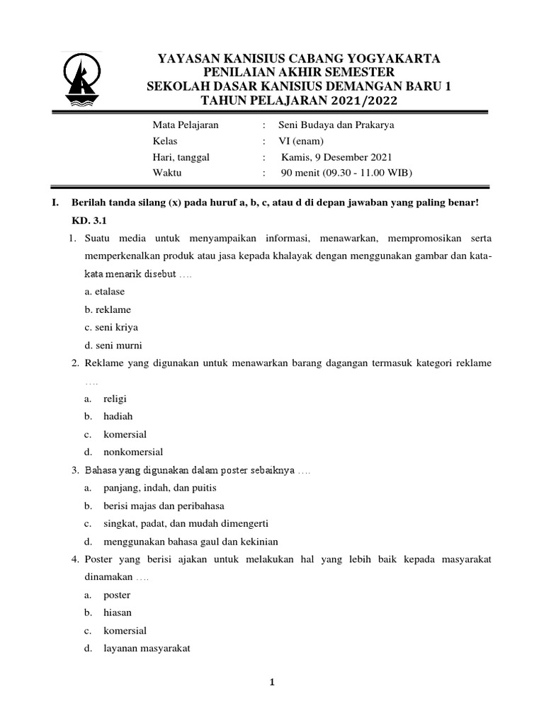 PAS SBDP | PDF | Kajian Bahasa Asing | Griya & Taman