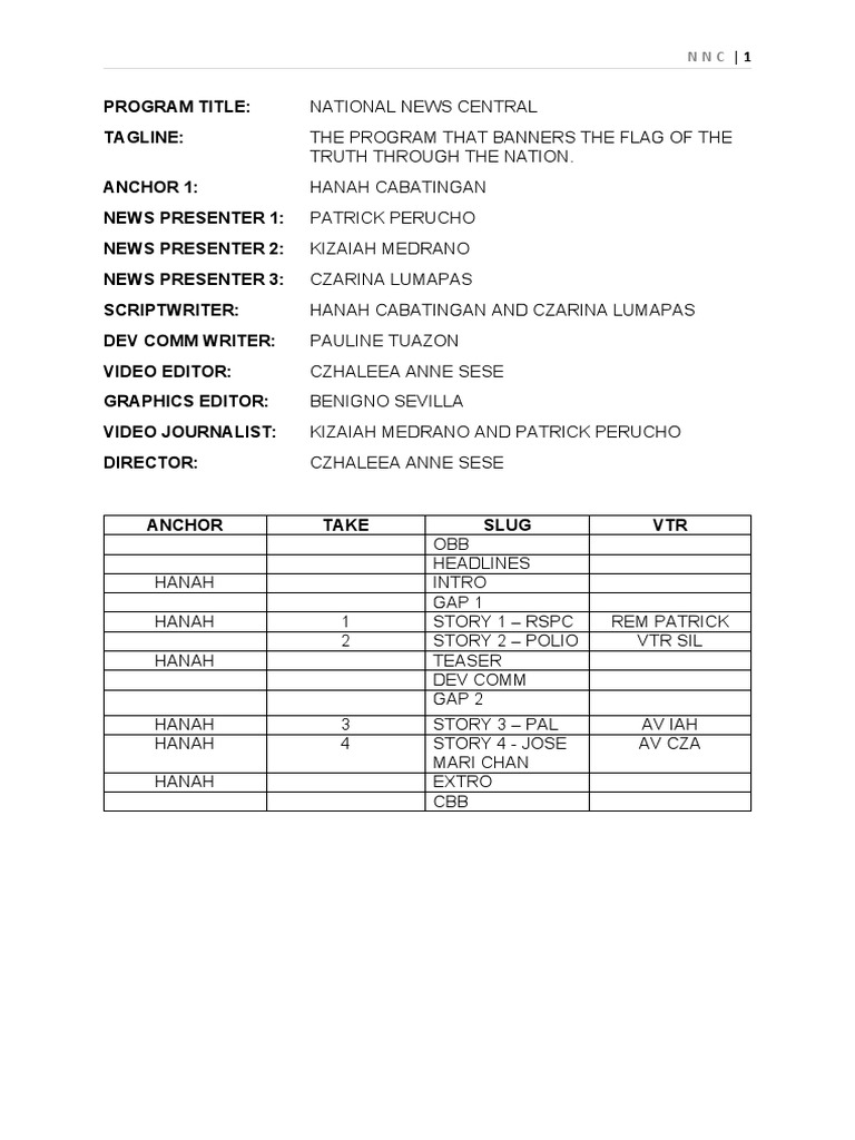 Sample Script 1 English | PDF