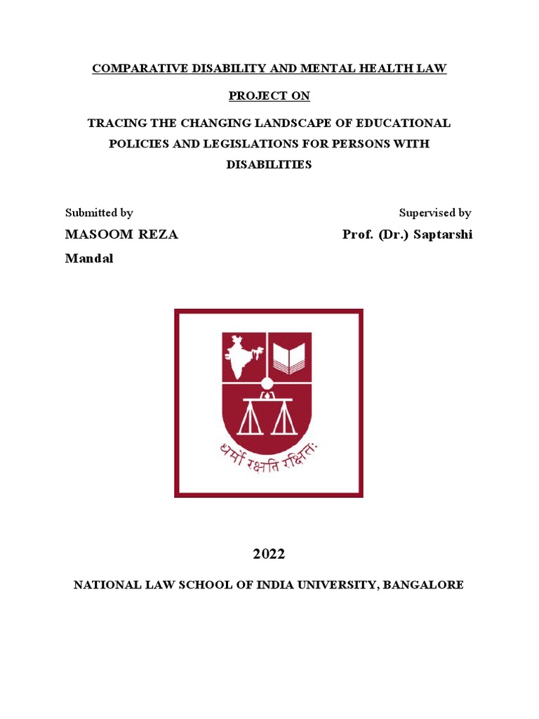 Elective Project | PDF | Special Education | Inclusion (Education)