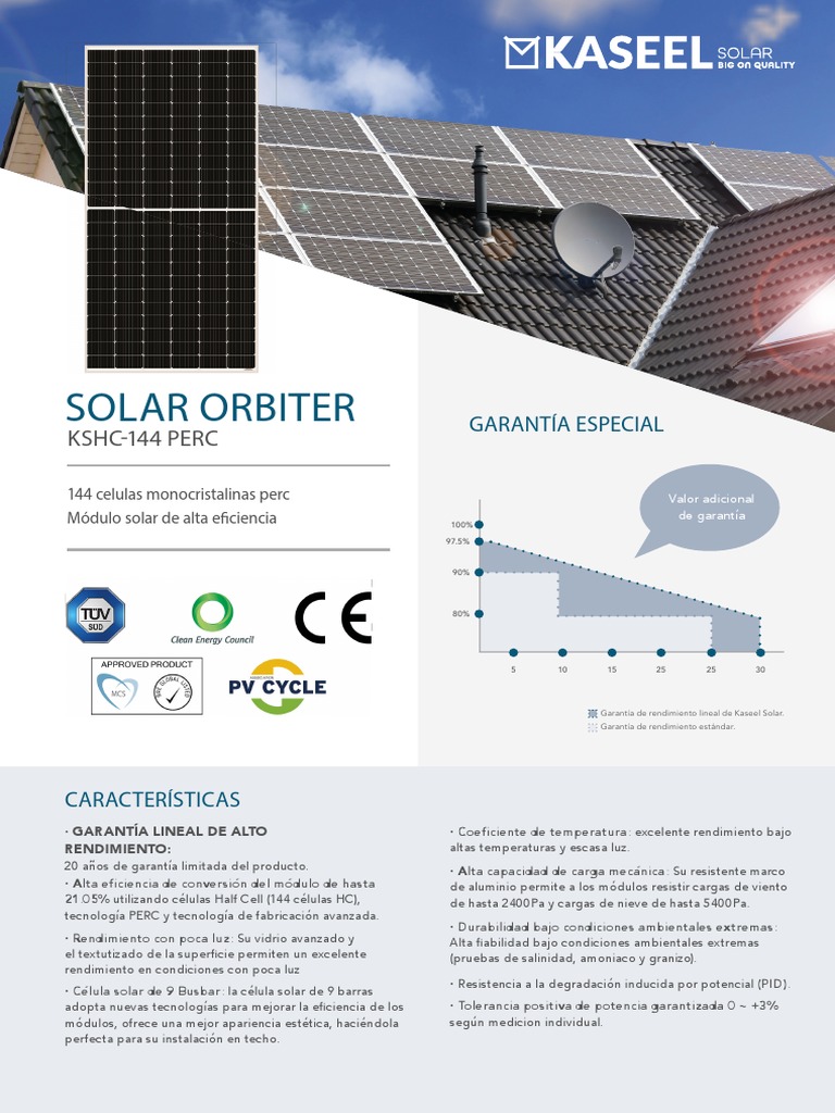 Panel Solar W Kaseel Mono Perc HC 10992051 Techsheetsup | Descargar gratis PDF | Resistor ...