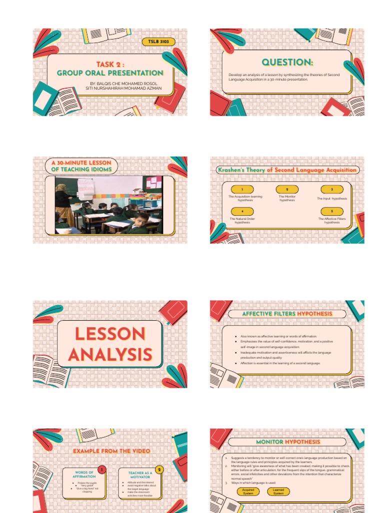 Task 2 - Group Oral Presentation | PDF | Second Language Acquisition ...