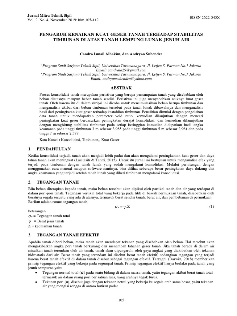 Jurnaladm, 9. Geoteknik-325150080-Candra Ismail Alhakim E2 | PDF