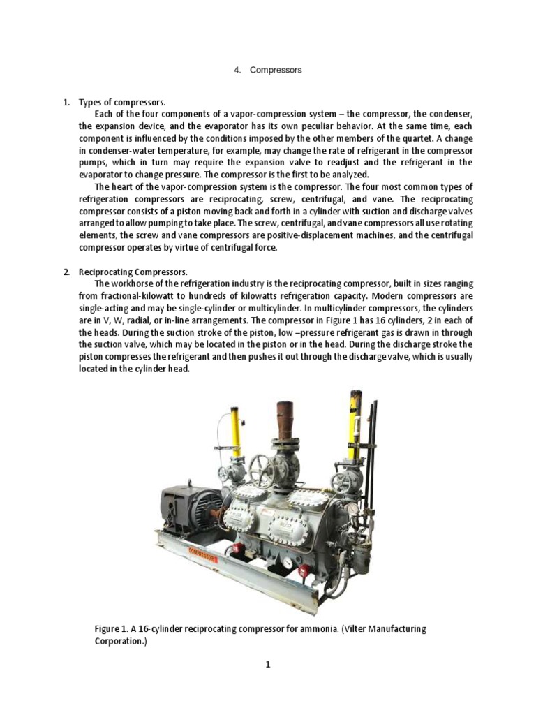 Compressors | PDF | Pump | Refrigeration