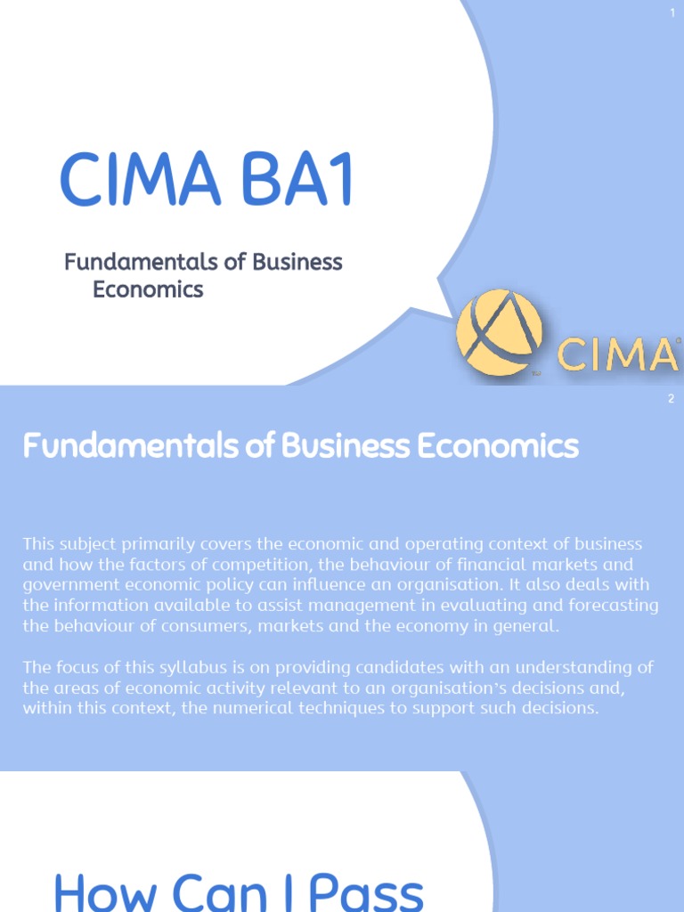 CIMA BA1 Practice PDF | PDF