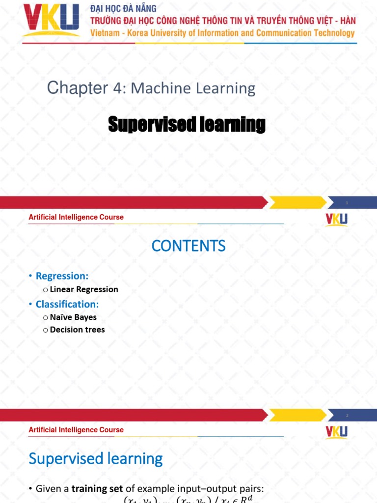 1AI.04b - Introduction To Machine Learning - Supervised Learning - DT PDF | PDF | Statistical ...
