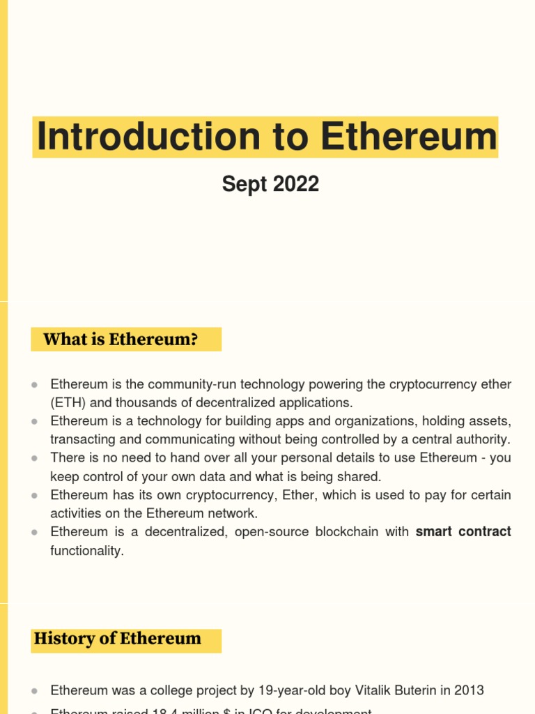 Ethereum Architecture Sept2022 | PDF | Cryptocurrency | Computing
