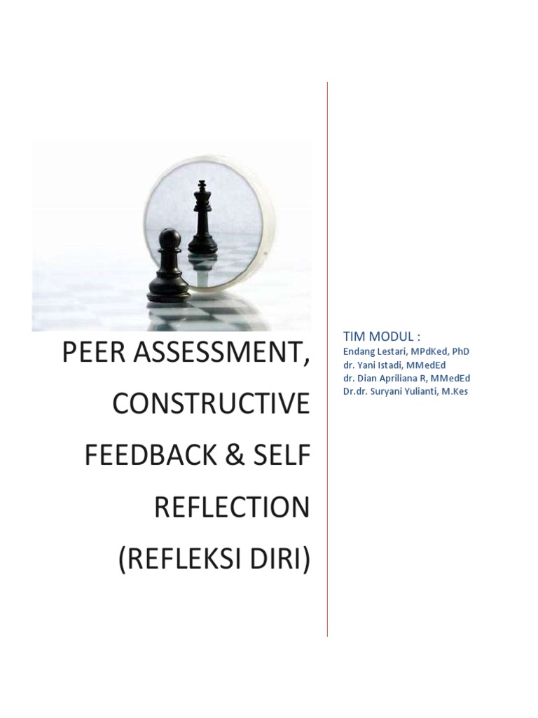 Peer Assessment, Constructive Feedback & Self Reflection (Refleksi Diri ...