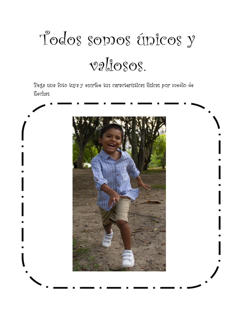 Todos Somos Unicos y Valiosos PDF | PDF