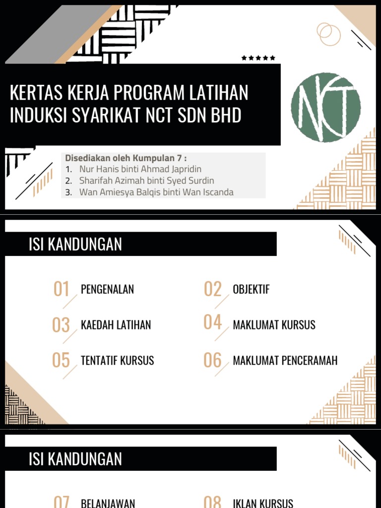 Program Latihan Induksi Pekerja Kerani NCT SDN BHD | PDF