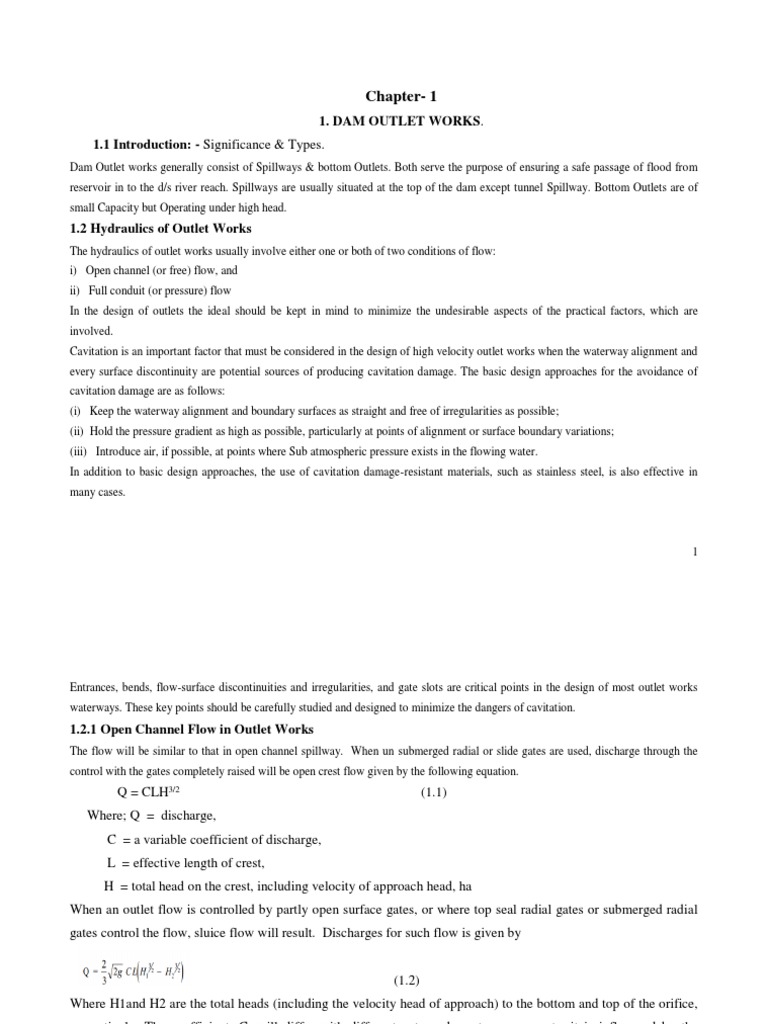 Hs 2 CH - 1 | PDF | Spillway | Dam