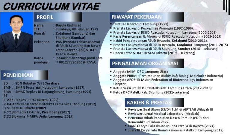 CV Basuki Rachmad (Rapimnas) | PDF