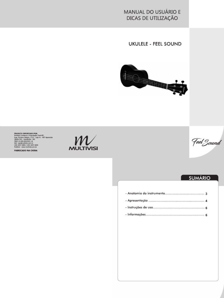 Manual Ukulele Feel Sound | PDF