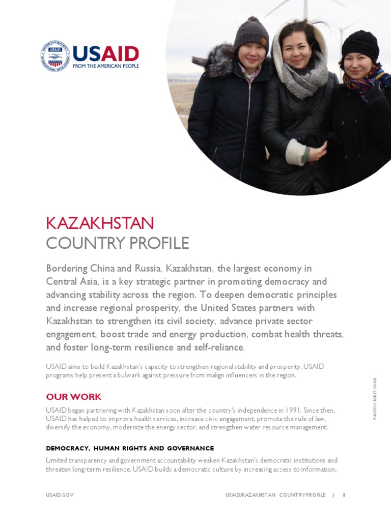 Kazakhstan Country Profile PDF | PDF | United States Agency For ...