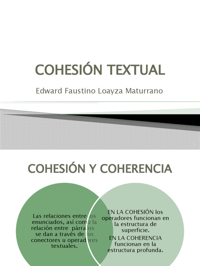 Cohesión Textual | PDF | Lingüística | Gramática