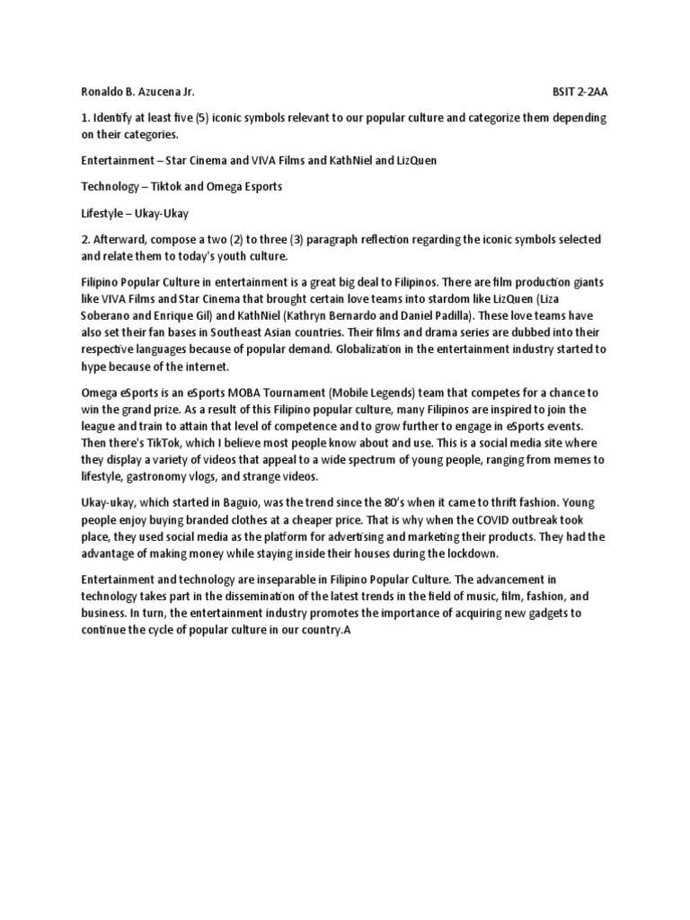 01 Worksheet 2 PPC-Azucena | PDF