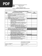 BLS Skills Checklist | PDF | Cardiopulmonary Resuscitation | Medical ...