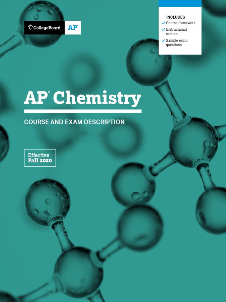Ap Chemistry Course and Exam Description PDF | PDF | Advanced Placement ...