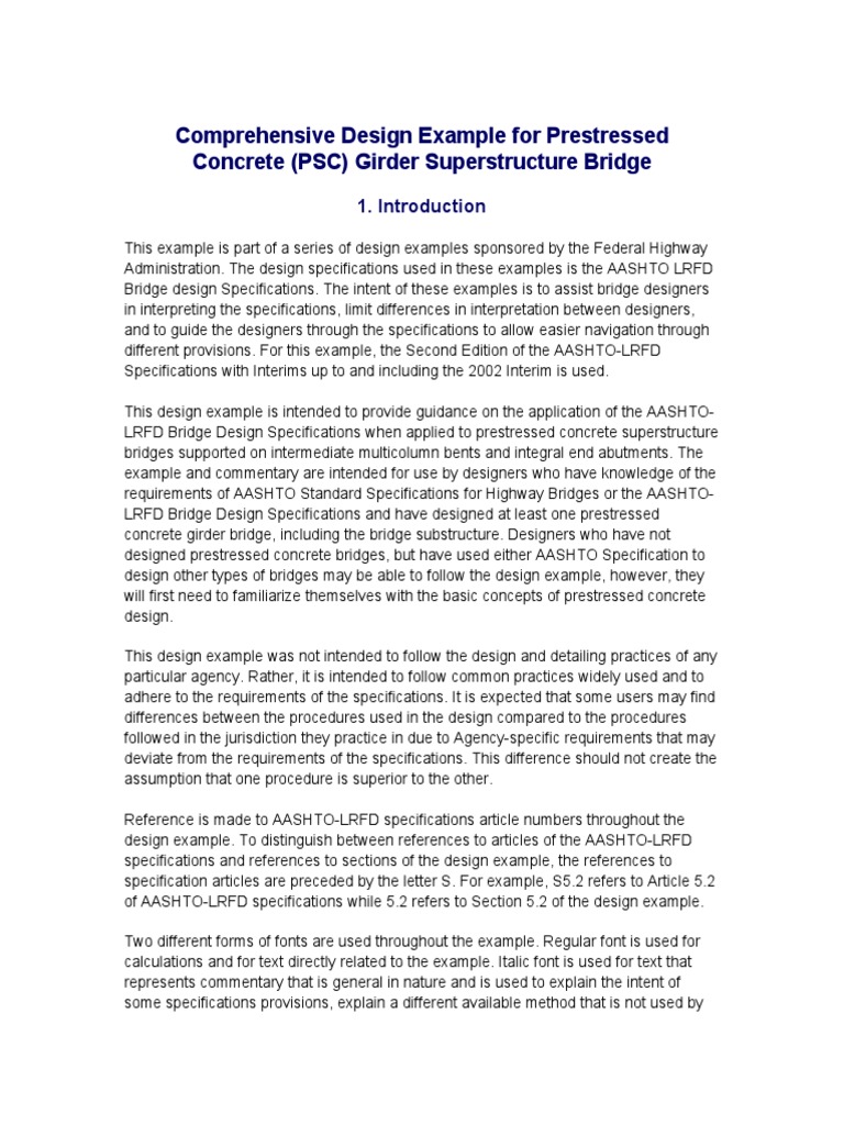 Bridge Design | PDF | Strength Of Materials | Reinforced Concrete