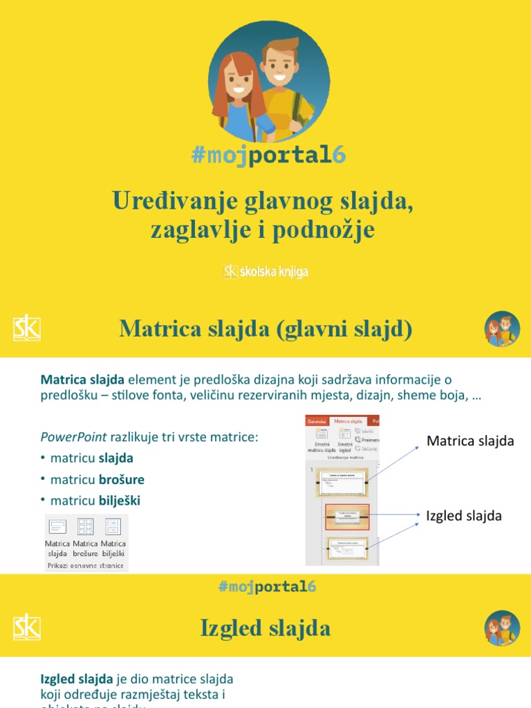 7.3. Uredivanje Glavnog Slajda, Zaglavlje I Podnozje (65, 66) | PDF
