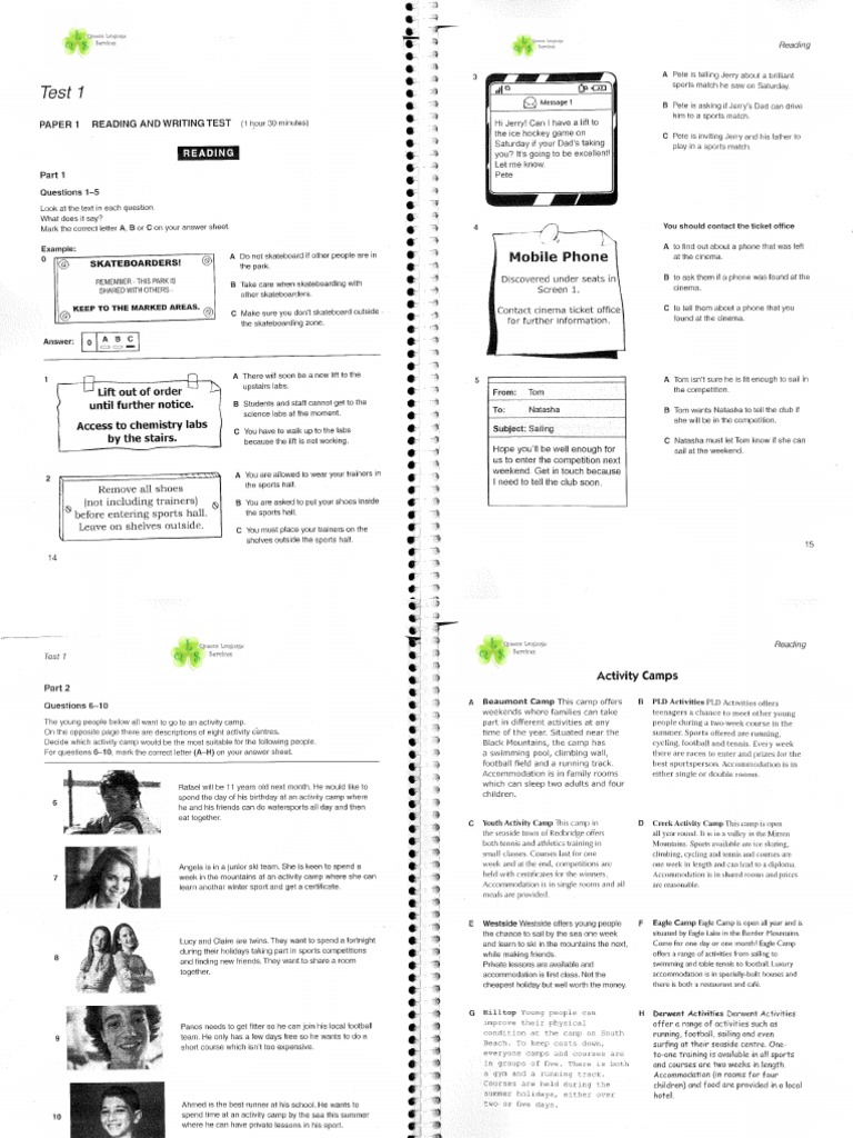 PRELIMINARY For Schools 2 | PDF