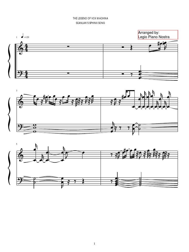 Scanlan's Sphinx Song Lyrics | PDF