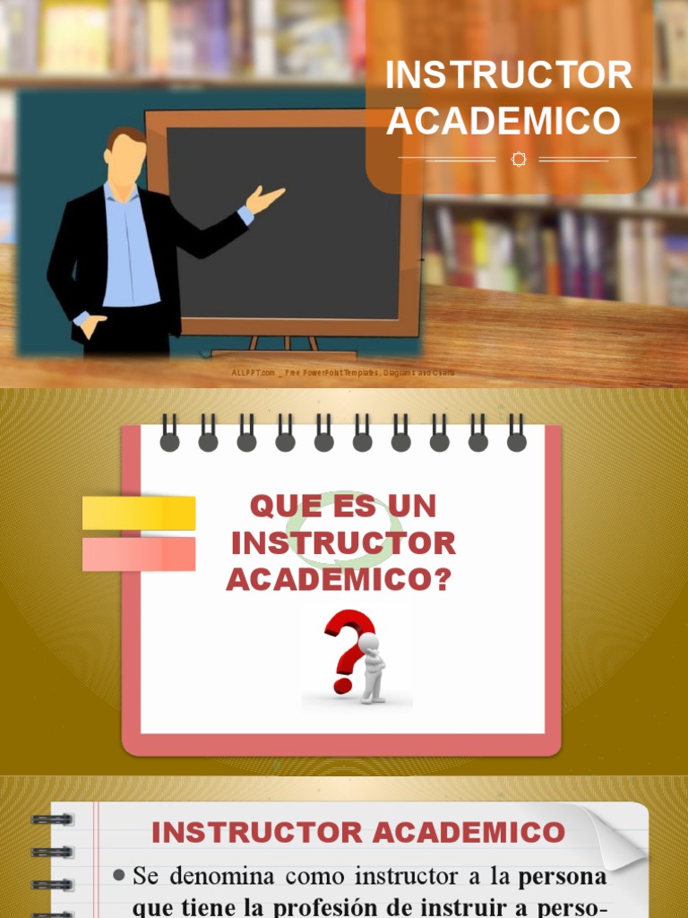 El papel del instructor académico: transmitir conocimiento y ...