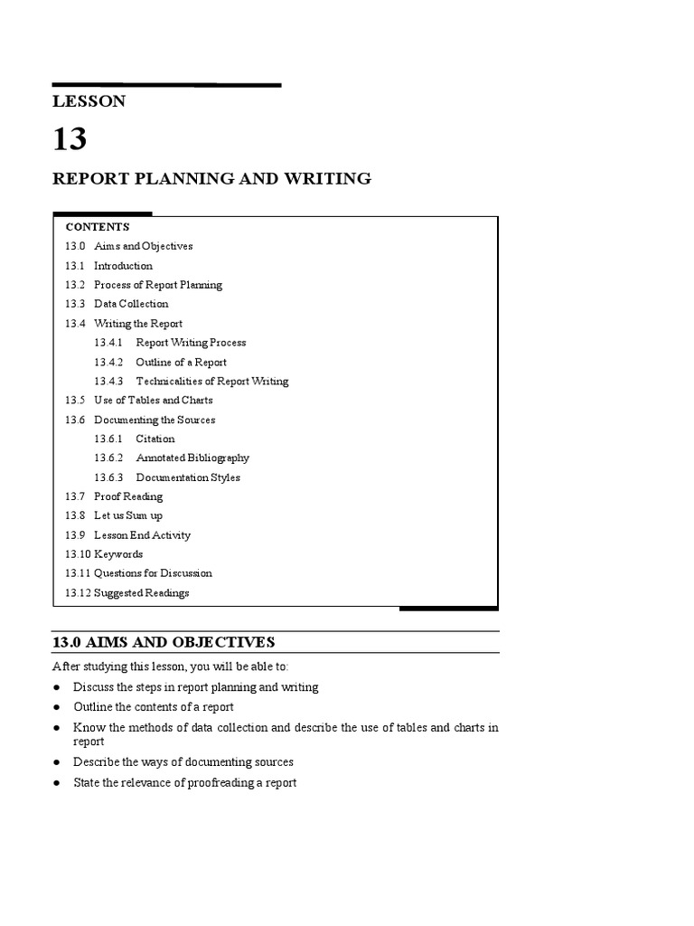 A Guide to Effective Report Planning and Writing | PDF | Citation ...