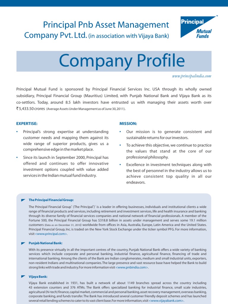 Company Profile With Awards and Recognition | PDF | Mutual Funds ...
