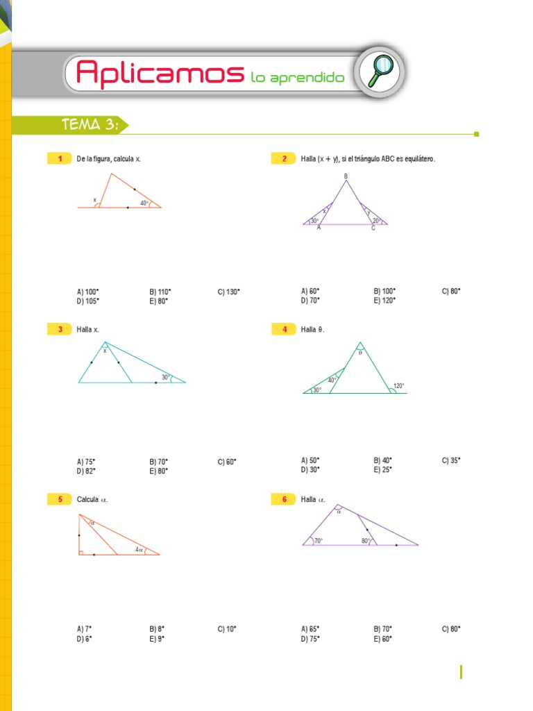 Triangulos Vaca Eben | PDF | Geometría euclidiana | Formas geométricas