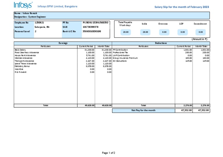 Naresh Payslip | PDF | Public Finance | Taxes