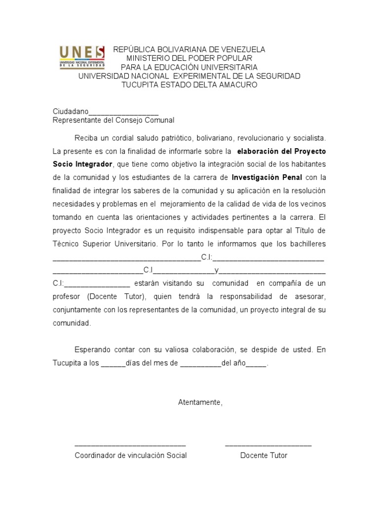 Carta A La Comunidad | PDF
