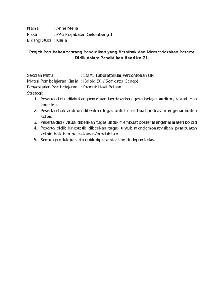 Anne Melia - Aksi Nyata PDF | PDF