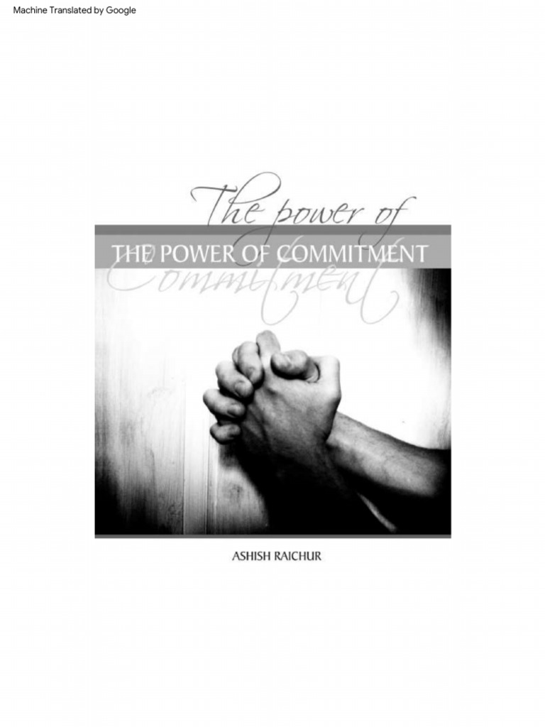 The Power of Commitment | PDF | Jésus | Dieu