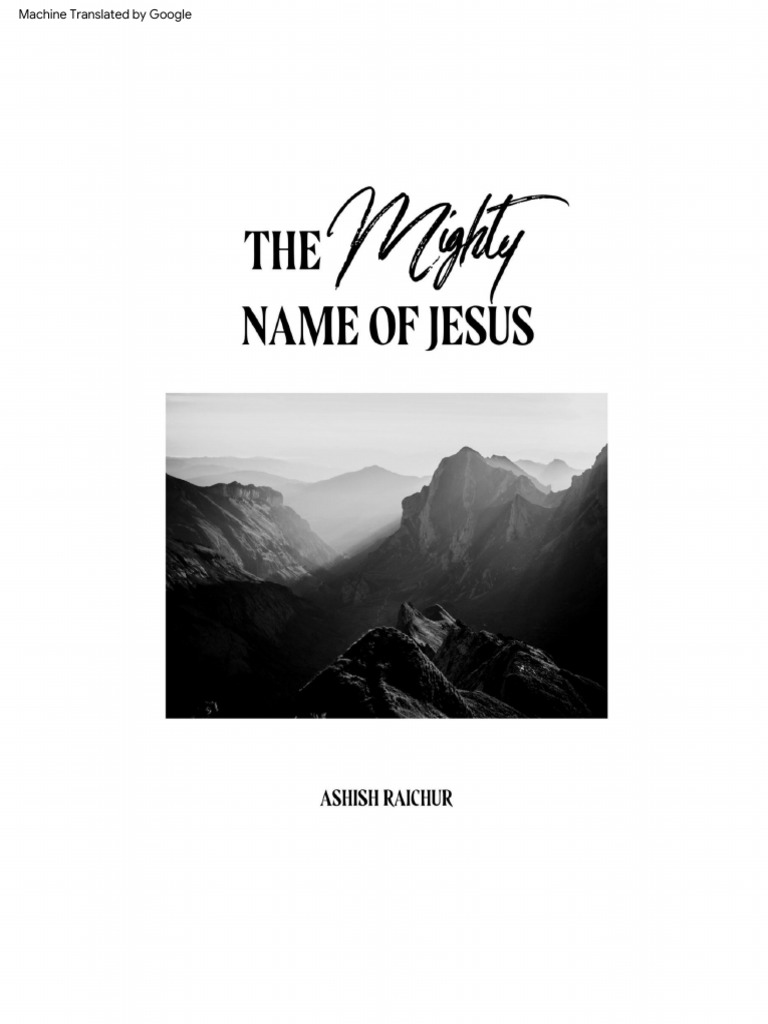 The Mighty Name of Jesus | PDF | Jésus | Rédemption (Théologie)