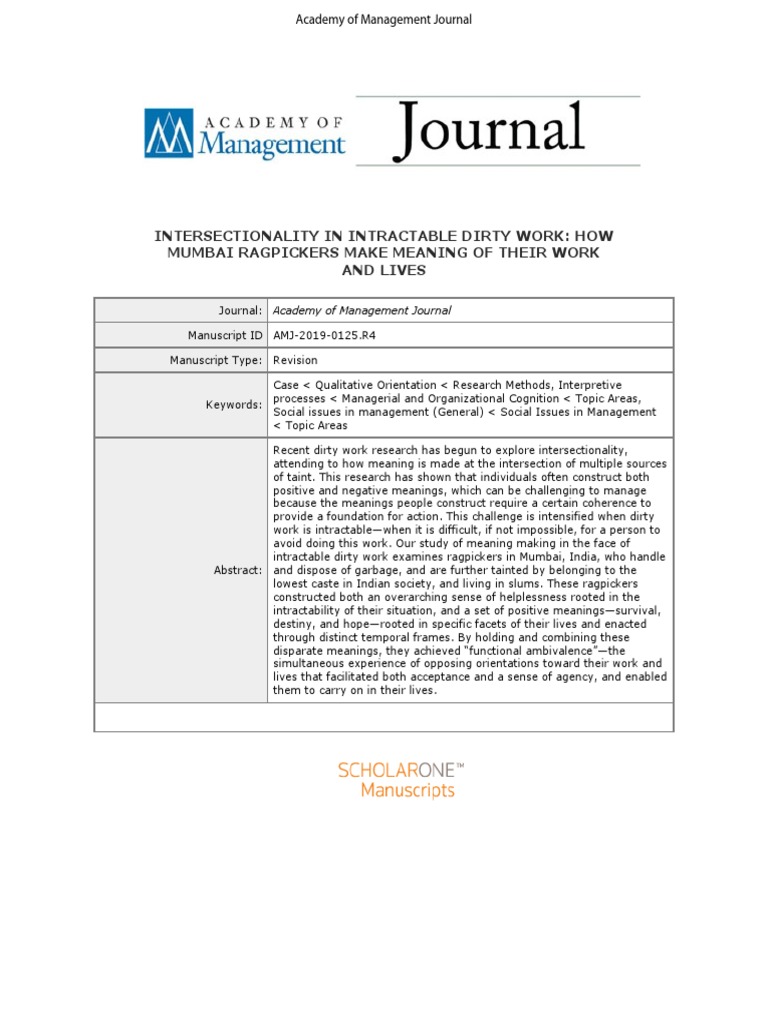 Source 5 - Ragpickers | PDF | Dalit | Intersectionality