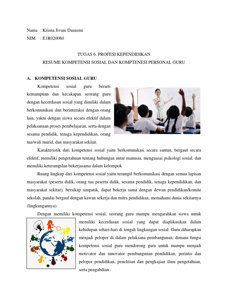 Kompetensi Sosial Dan Personal | PDF
