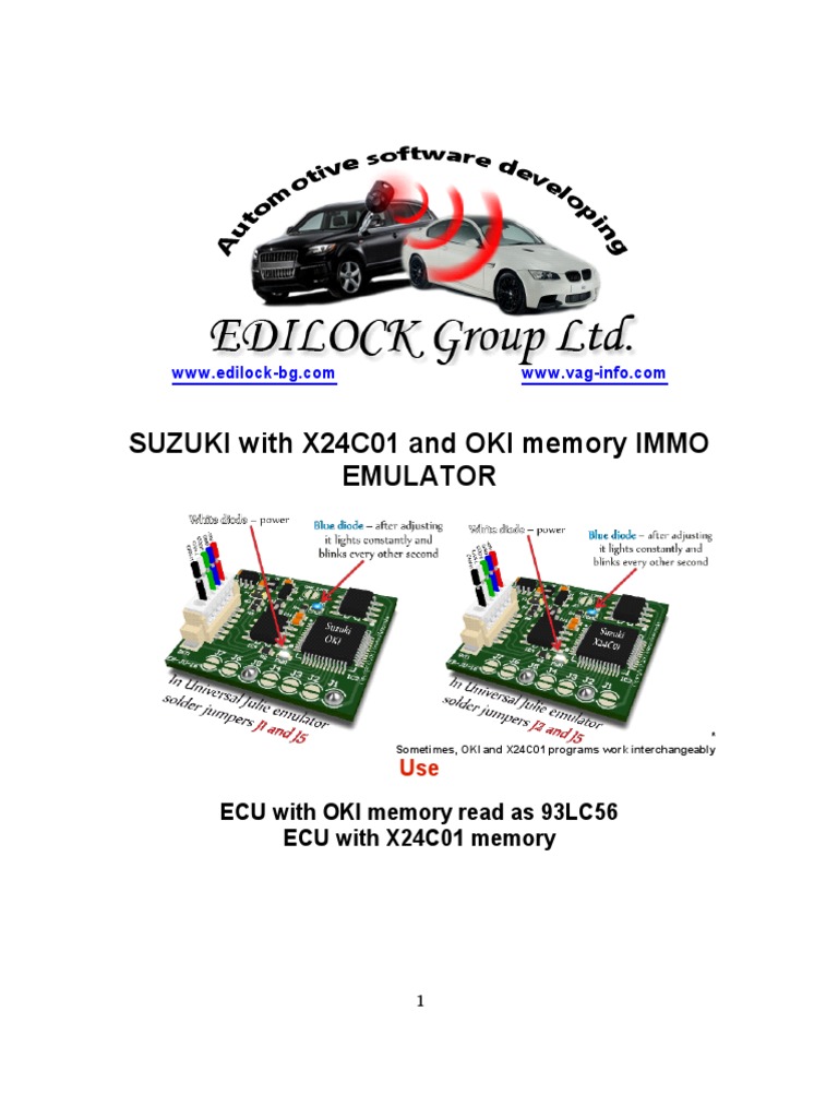 Suzuki With Memory (OKI, X 24C01) - Emulator | PDF