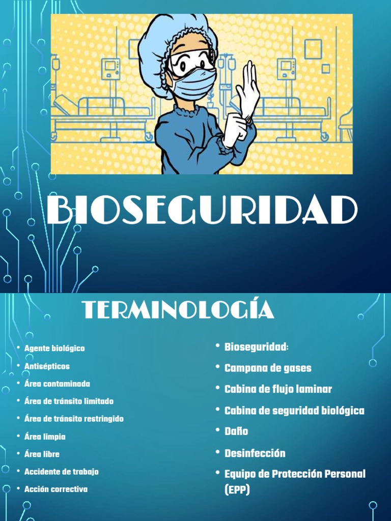 Bioseguridad Diapositivas - Terminos | PDF | Infección | Lavado de manos