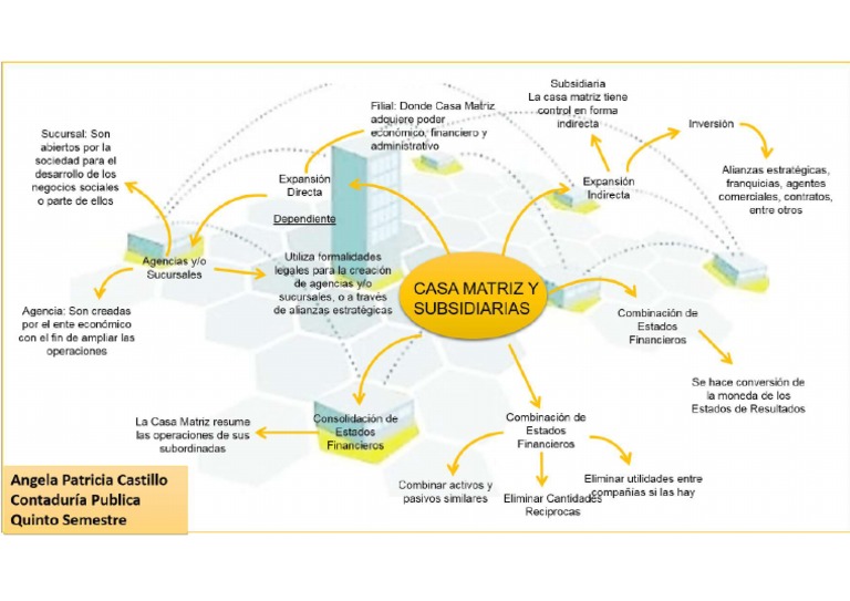 Mapa Mental Casa Matriz y Subsidiarias | PDF