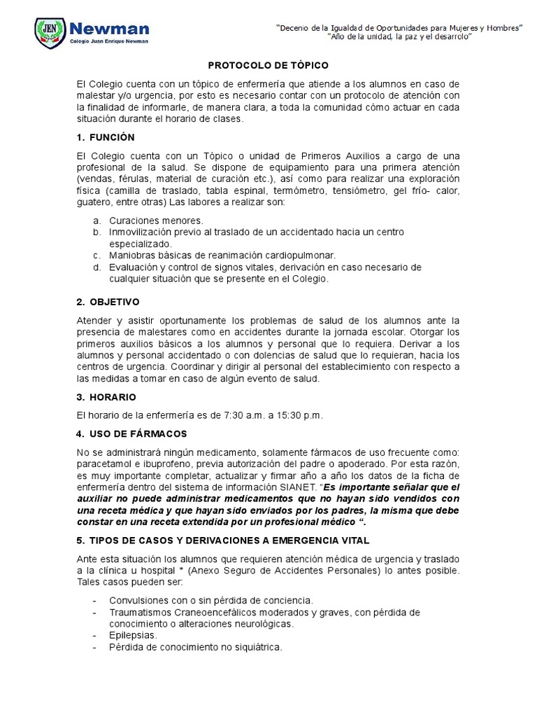 PROTOCOLO DE TÓPICO.docx | PDF | Medicamentos con receta | Lesión