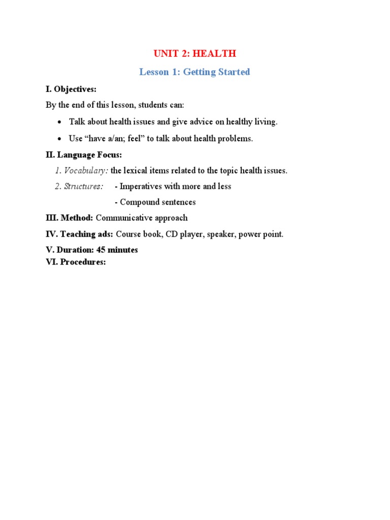 Unit 2-Getting Started | PDF | Linguistics | Learning Unit 2-Getting Started | PDF | Linguistics | Learning