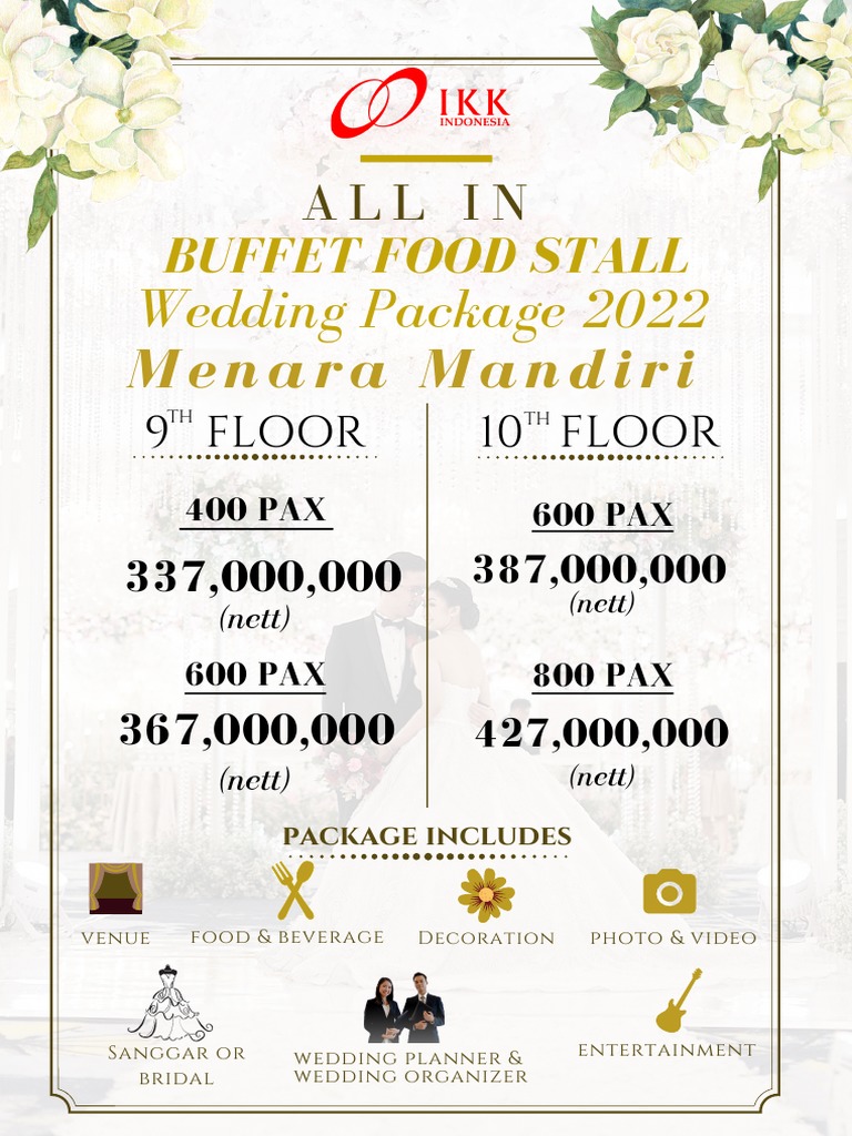 MM Wedding Package Buffet Food Stall 2022 (400 - 800) | PDF | Wedding | Ceremonies